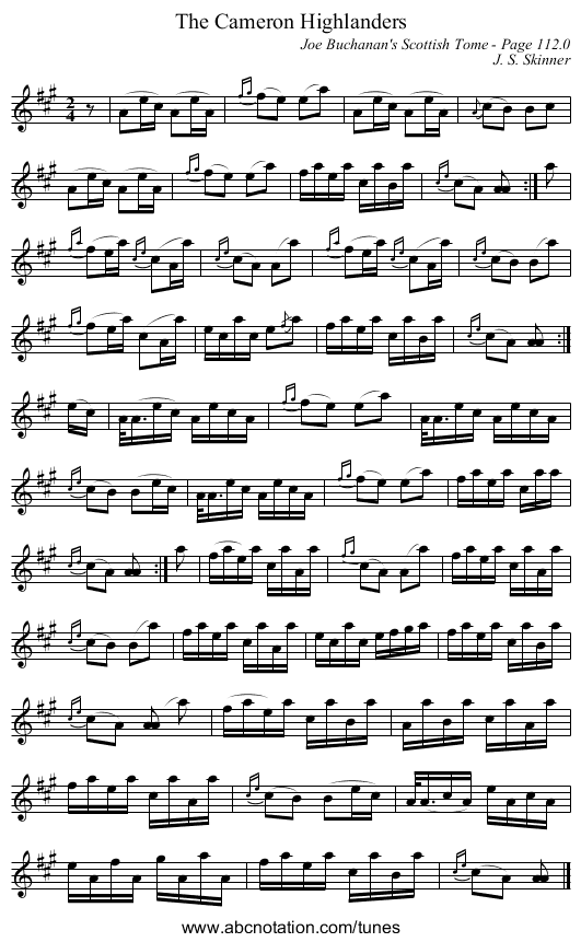 abc | Cameron Highlanders, The - trillian.mit.edu/~jc/music/abc/mirror ...