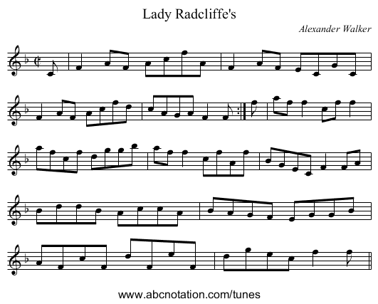abc | Lady Radcliffe's - tunearch.org/wiki/Lady_Radcliffe.no-ext/0001
