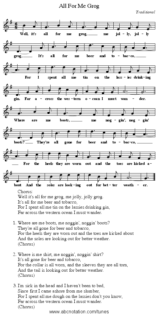 abc | All For Me Grog - trillian.mit.edu/~jc/music/abc/mirror ...