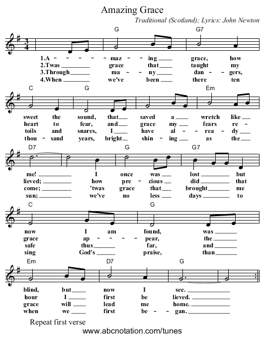 abc | Amazing Grace - trillian.mit.edu/~jc/music/abc/mirror/gulfweb.net ...