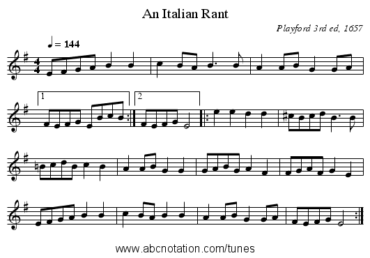 abc | An Italian Rant - www.andyhornby.net/Music/playford tunes.ABC/0047