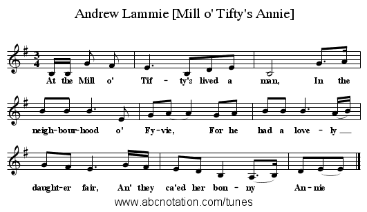 abc | Andrew Lammie [Mill o' Tifty's Annie] - www.joe-offer.com ...