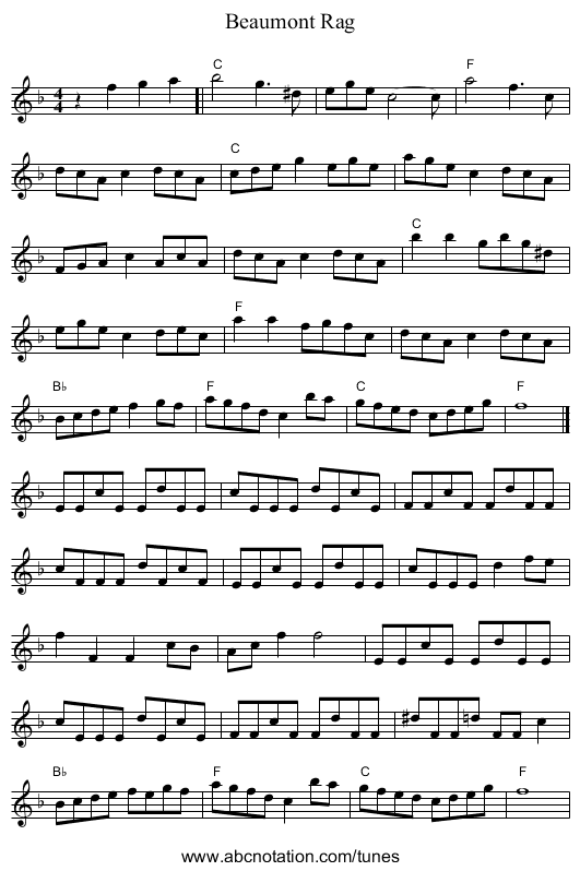abc | Beaumont Rag - tunearch.org/wiki/Beaumont_Rag.no-ext/0002