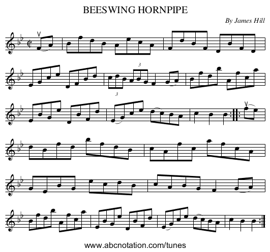 abc | BEESWING HORNPIPE - trillian.mit.edu/~jc/music/book/Kohlers/21331 ...