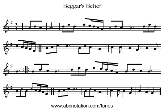 abc | Beggar's Belief - thesession.org/tunes/7943.no-ext/0003