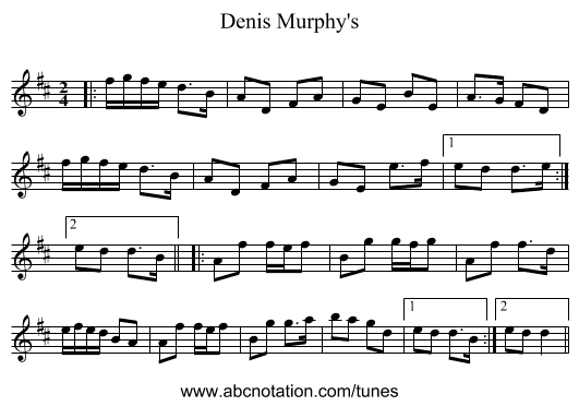 abc | Denis Murphy's - thesession.org/tunes/357.no-ext/0015