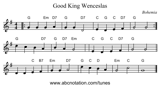 abc | Good King Wenceslas - trillian.mit.edu/~jc/music/abc/xmas/Good ...