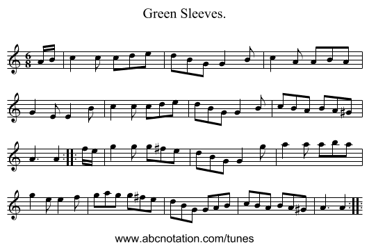 abc | Green Sleeves. - trillian.mit.edu/~jc/music/abc/mirror ...