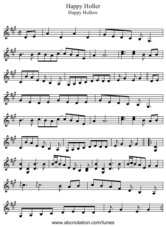 abc | Happy Holler - tunearch.org/wiki/Happy_Hollow.no-ext/0002
