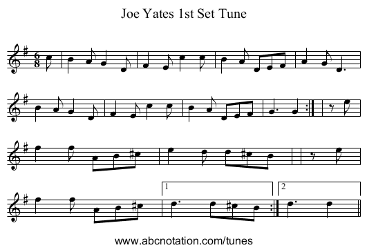 abc | Joe Yates 1st Set Tune - freepages.rootsweb.com/~torchia ...