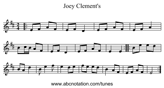 abc | Joey Clement's - thesession.org/tunes/12458.no-ext/0002