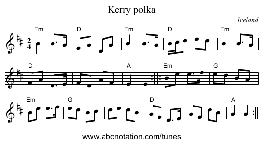 abc | Kerry polka - www.pacholo.com/mike/tunebook/KSS/0559