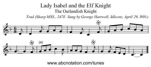 abc | Lady Isabel and the Elf Knight - trillian.mit.edu/~jc/music/abc ...