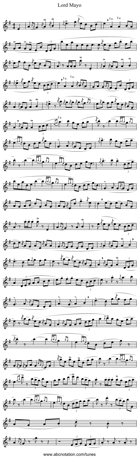 abc | Lord Mayo - thesession.org/tunes/638.no-ext/0004