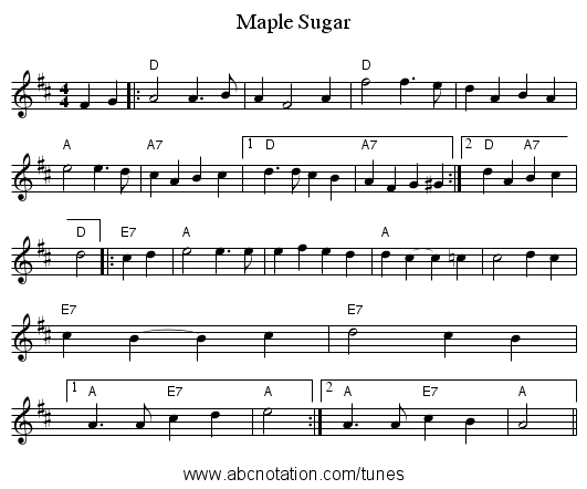 abc | Maple Sugar - abc.sourceforge.net/NMD/nmd/reelsm-q.txt/0005