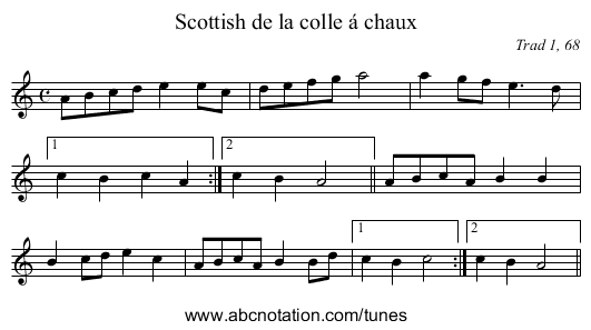 abc | Scottish de la colle á chaux - trillian.mit.edu/~jc/music/abc ...