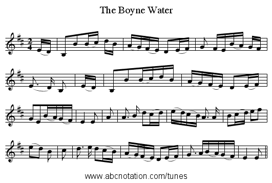 abc | The Boyne Water - trillian.mit.edu/~jc/music/abc/mirror/back ...