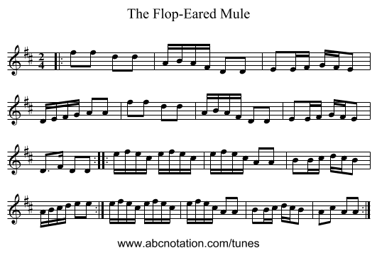 abc | The Flop-Eared Mule - thesession.org/tunes/2147.no-ext/0004