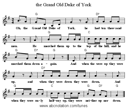 abc | the Grand Old Duke of York - trillian.mit.edu/~jc/music/abc ...