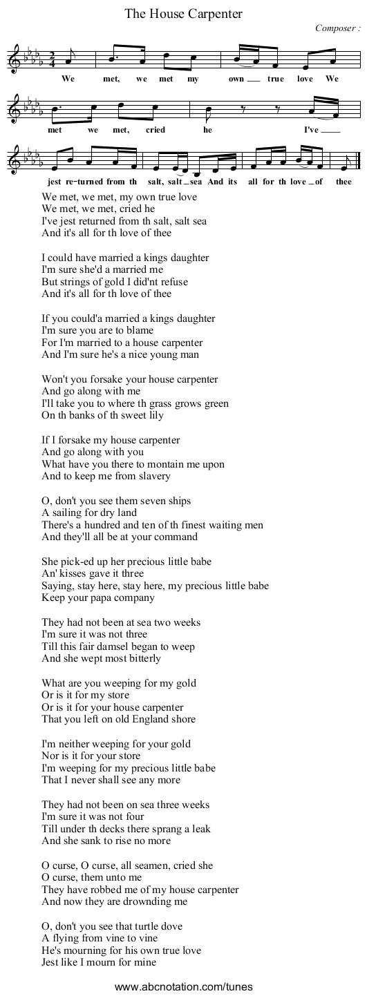 abc | The House Carpenter - trillian.mit.edu/~jc/music/abc/mirror ...