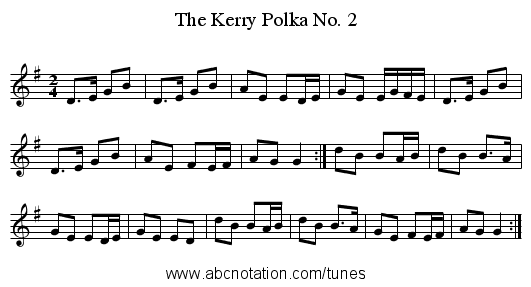 abc | The Kerry Polka No. 2 - trillian.mit.edu/~jc/music/abc/mirror ...