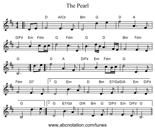 abc | The Pearl - thesession.org/tunes/6417.no-ext/0004
