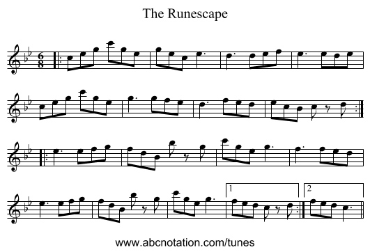 abc | The Runescape - thesession.org/tunes/16416.no-ext/0001