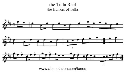 abc | the Tulla Reel - trillian.mit.edu/~jc/music/abc/Ireland/reel ...