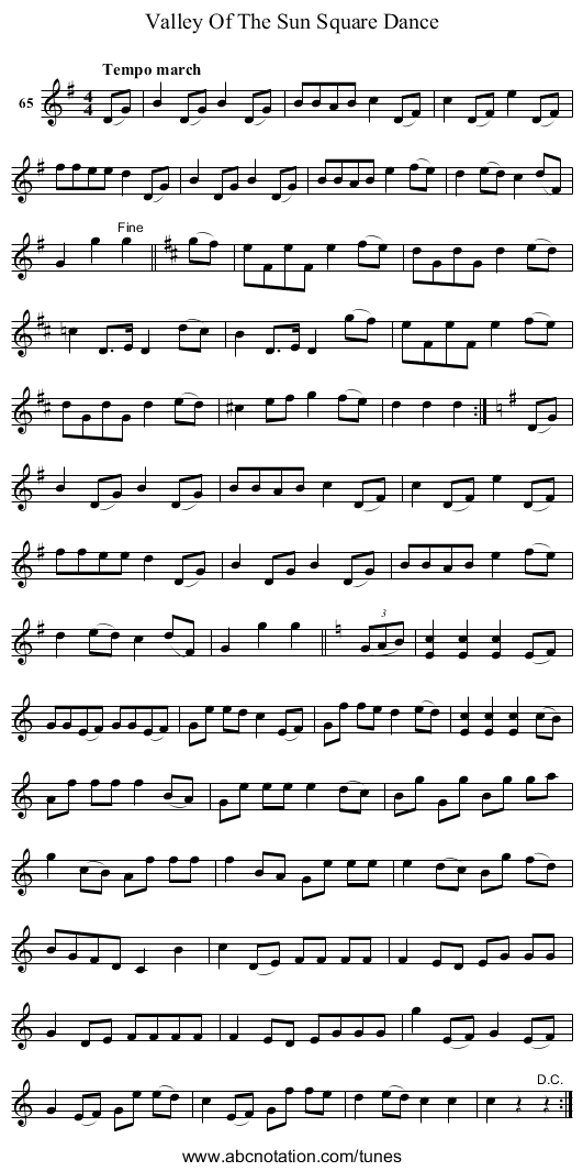 abc | Valley Of The Sun Square Dance - trillian.mit.edu/~jc/music/book ...