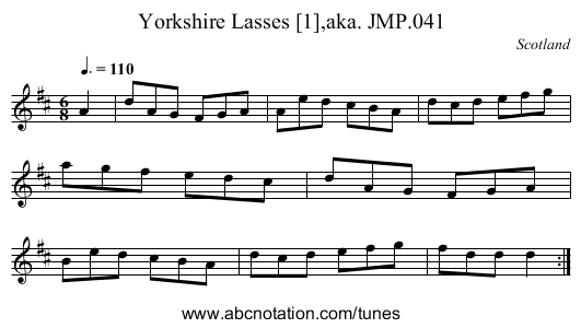 abc | Yorkshire Lasses [1],aka. JMP.041 - tunearch.org/wiki/Yorkshire ...
